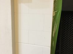How to Paint Faux Subway Tile - A DIY Fireplace Makeover
