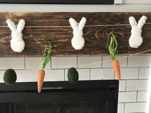 DIY Easter Banners for Your Spring Mantel Decor - The Savvy Sparrow