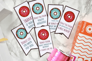 Donut Gift Tags - FREE Printables for Teacher Gift Ideas