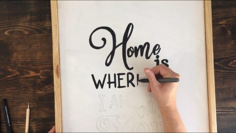 Easy DIY Signs on Canvas - No Power Tools Needed!