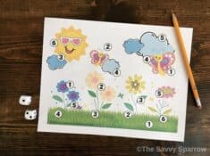 Free Printable Roll and Cover Dice Games for Kids