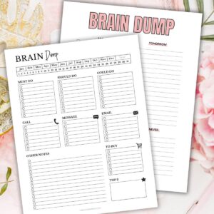 Free Brain Dump Template to Get Yourself Organized
