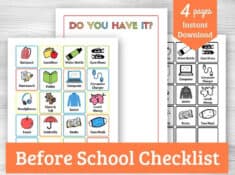 Printable Ready for School Checklist - The Savvy Sparrow