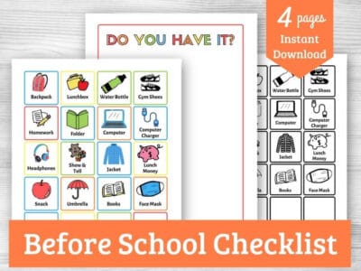 Printable Ready for School Checklist - The Savvy Sparrow