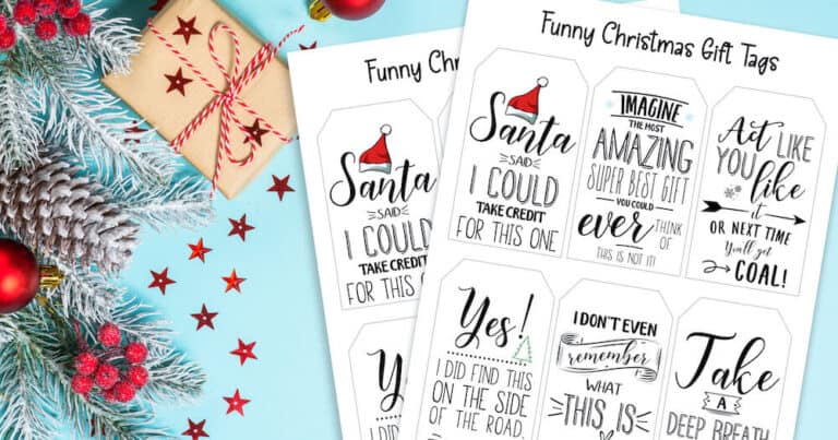 Pringles Christmas Gifts for Kids with Printable Chip Gift Tags