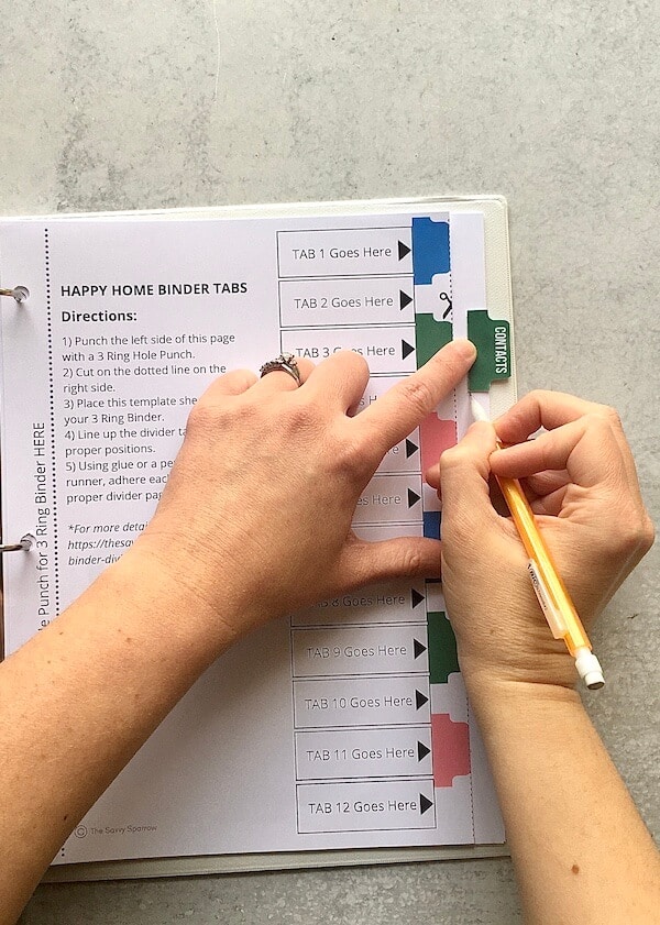 DIY Binder Dividers To Help You Get Organized The Savvy Sparrow