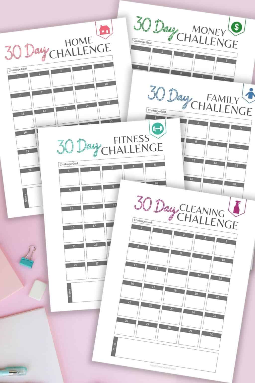 Free Printable 100 Day Challenge Tracker (Great for Big Goals!)