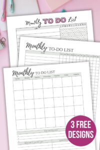 Monthly Planning in 4 Easy Steps - Plus FREE Monthly Plan Templates