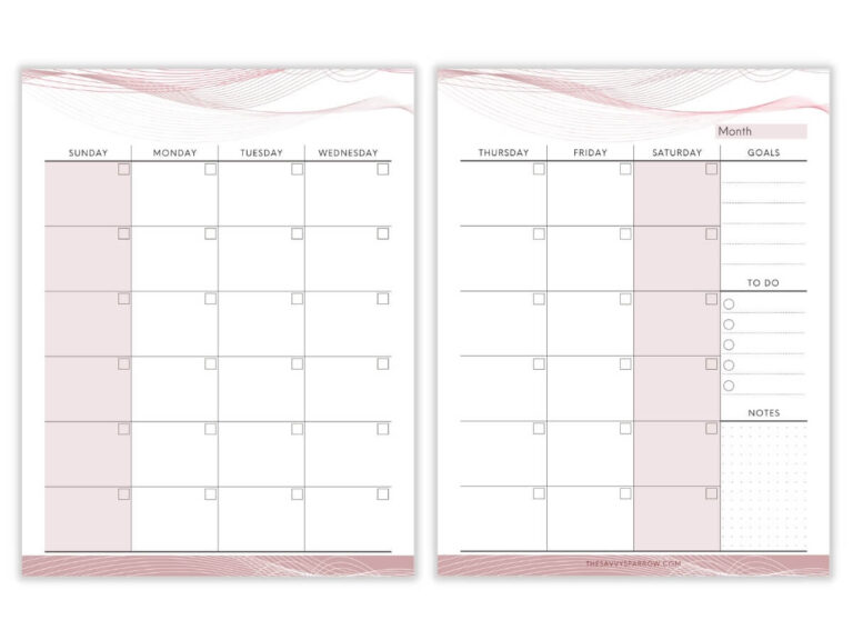Monthly Planning in 4 Easy Steps - Plus FREE Monthly Plan Templates