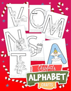 Free Printable Christmas Alphabet Coloring Pages for Preschoolers