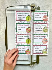Christmas Charades Game - A Fun Printable Party Game for a Crowd!