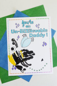 Father's Day Handprint Art - Free Printables for Last Minute Gifts!