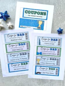 Printable Father's Day Coupon Book for Dad - Fun DIY Gift Idea!