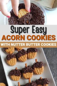 Easy Acorn Cookies with Nutter Butters - Fun Fall Treat!
