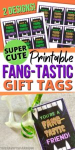 Printable Fang-tastic Halloween Gift Tags - Easy Classroom Gifts!