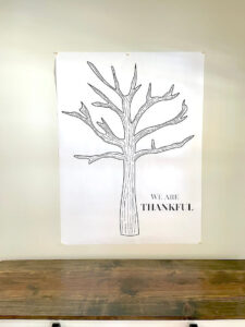 Create a Wall Thankful Tree this Thanksgiving - Printable Template!