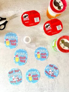 Pringles Christmas Gifts for Kids with Printable Chip Gift Tags