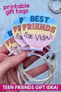 Printable Friendship Bracelet Gift Tags - Cute Teen Friend Gifts!