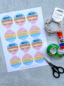 Printable Friendship Bracelet Gift Tags - Cute Teen Friend Gifts!