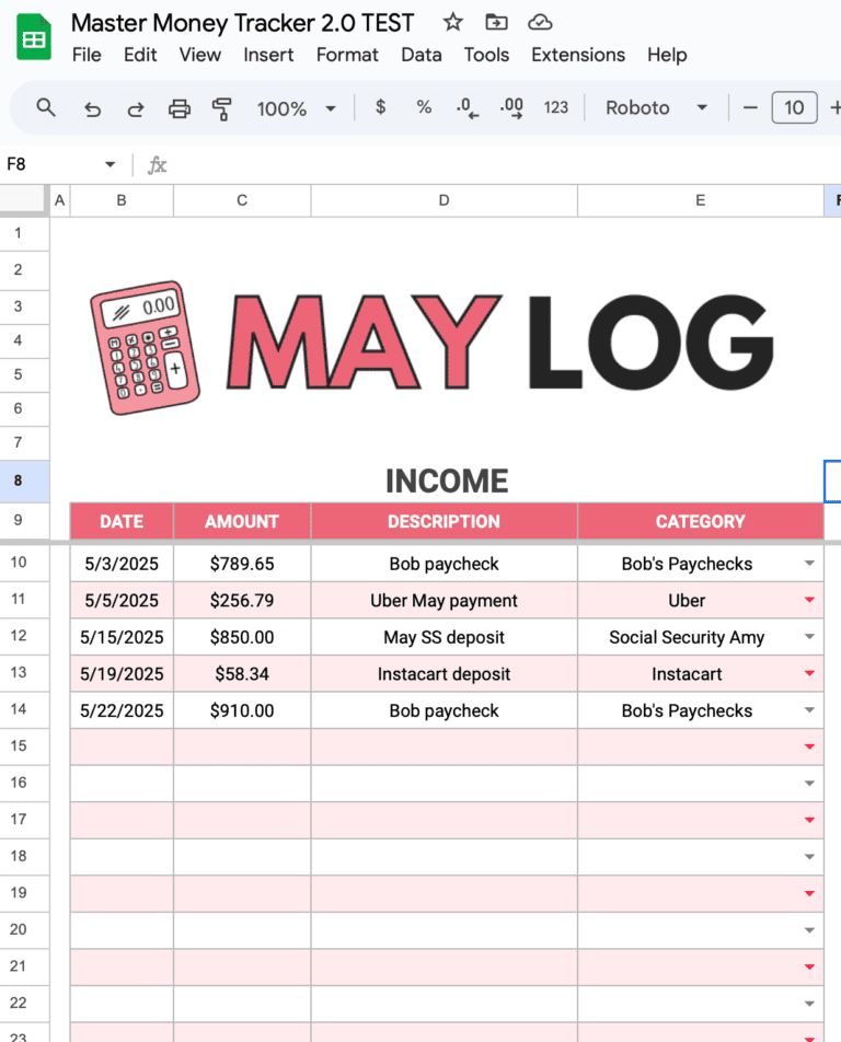 The Personal Finances Spreadsheet to Get Your Money on Track!