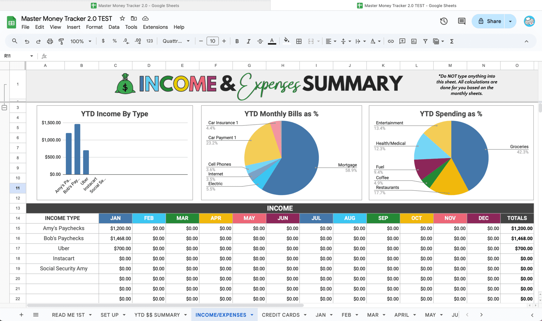 The Personal Finances Spreadsheet to Get Your Money on Track!