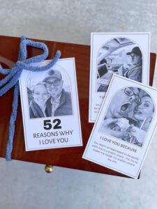 Reasons Why I Love You Gift Box with Photos - Printable Template!