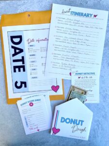 A Year of Dates - 12 Fun Pre-Planned Date Ideas with Printables