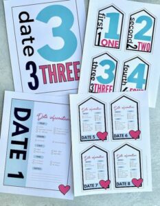 A Year of Dates - 12 Fun Pre-Planned Date Ideas with Printables