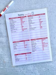 How to Do a Pantry Inventory (& Free Printable Template)