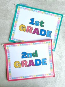 Make a School Memory Box or Binder with Free Printables