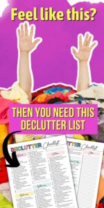 HUGE Declutter Checklist - Printable List to Help with Decluttering!