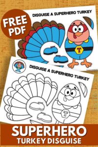 Free Printable Turkey in Disguise Templates to "Hide a Turkey"