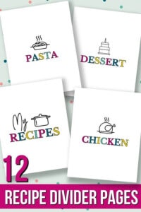 Printable Recipe Binder and Meal Planner to Make Dinner Easy!