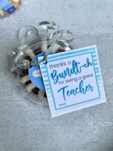 Printable Bundt Cake Gift Tags for Teachers, Neighbors, and More!