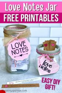 Make a Love Notes Jar with these 100 Note Ideas!