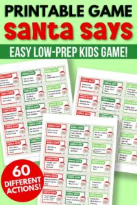 Easy Santa Says Game for Kids to Play this Christmas