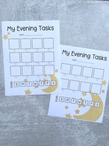 Bedtime Routine Chart for Kids - Easier Nights are Possible!