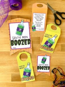 You've Been Boozed - Free Printable Halloween Booze Gift Tags!