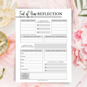 Why You Need to Do an End of Year Reflection (Free Worksheet)