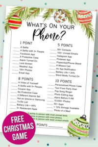 What's on Your Phone? Free Printable Party Game! - The Savvy Sparrow
