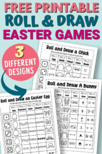 Easter Roll and Draw Game - Free Printable Easter Dice Game! - The ...