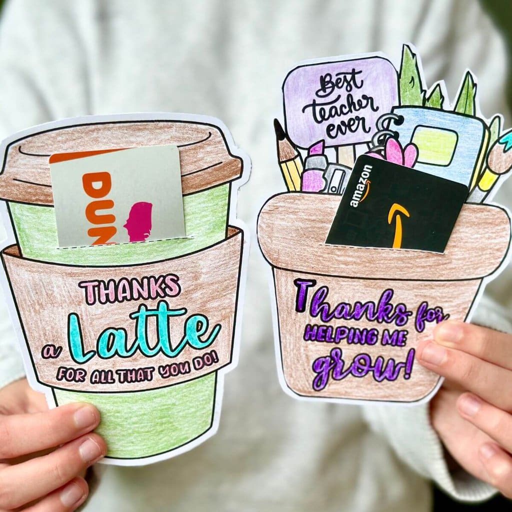 Teacher Appreciation Gift Card Holder - Free Printable