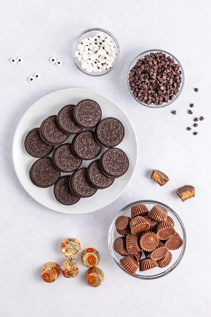 Halloween Oreo Bats with Reese's Cups
