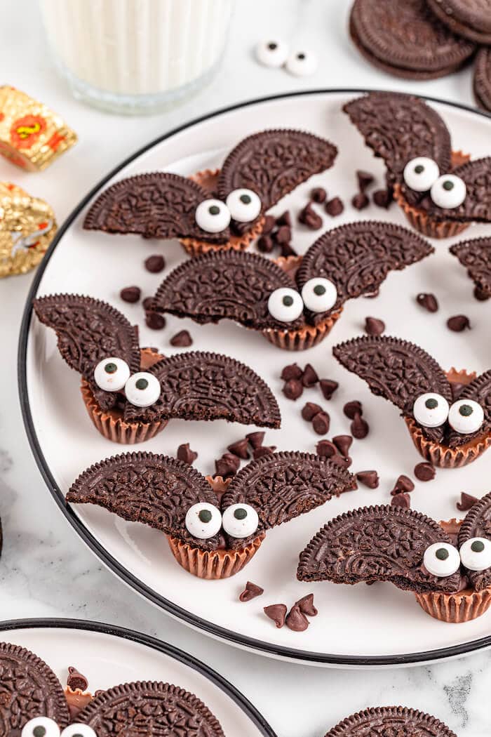 Halloween Oreo Bats with Reese's Cups