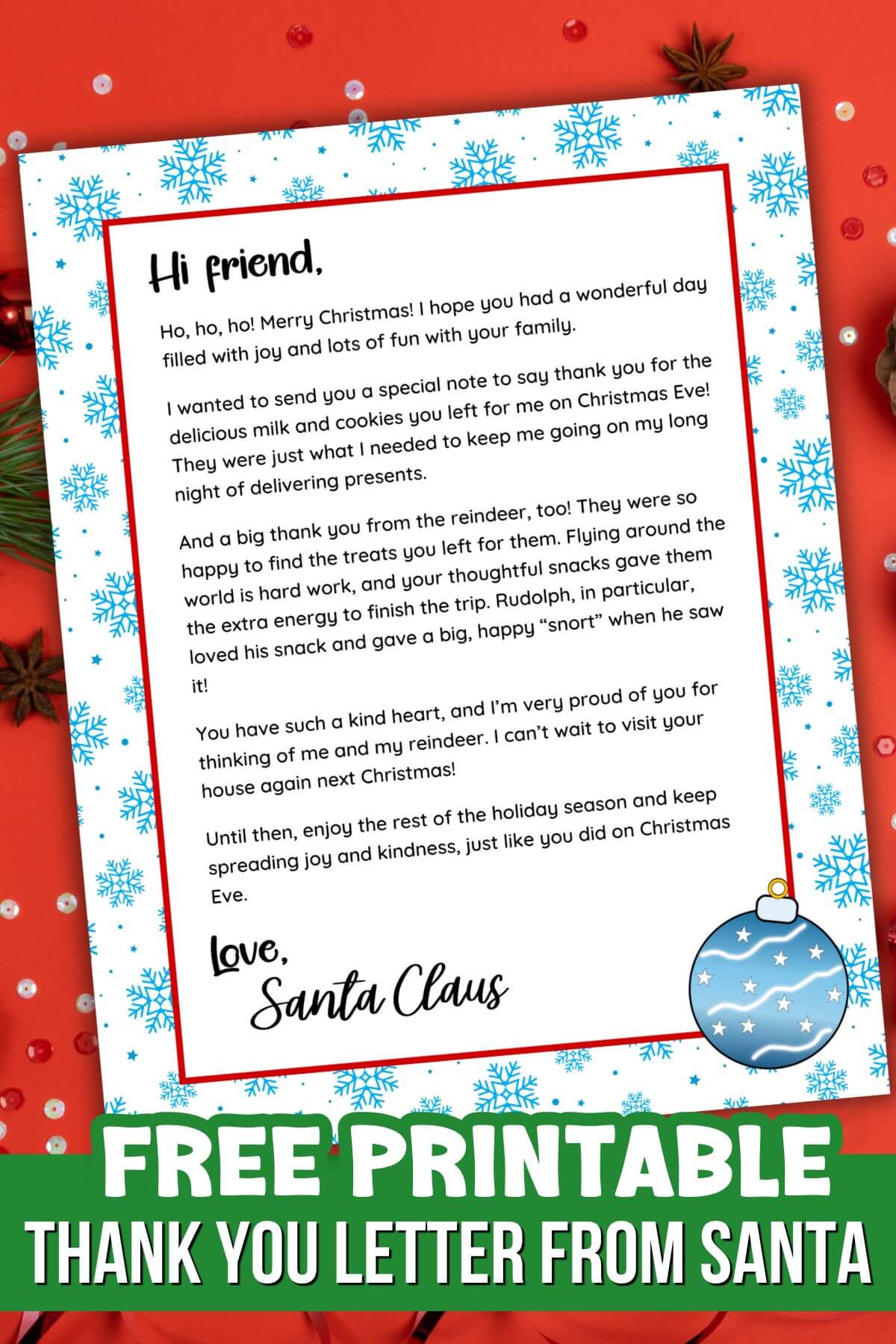 Free Printable Letters from Santa - 5 Designs to Print Now!