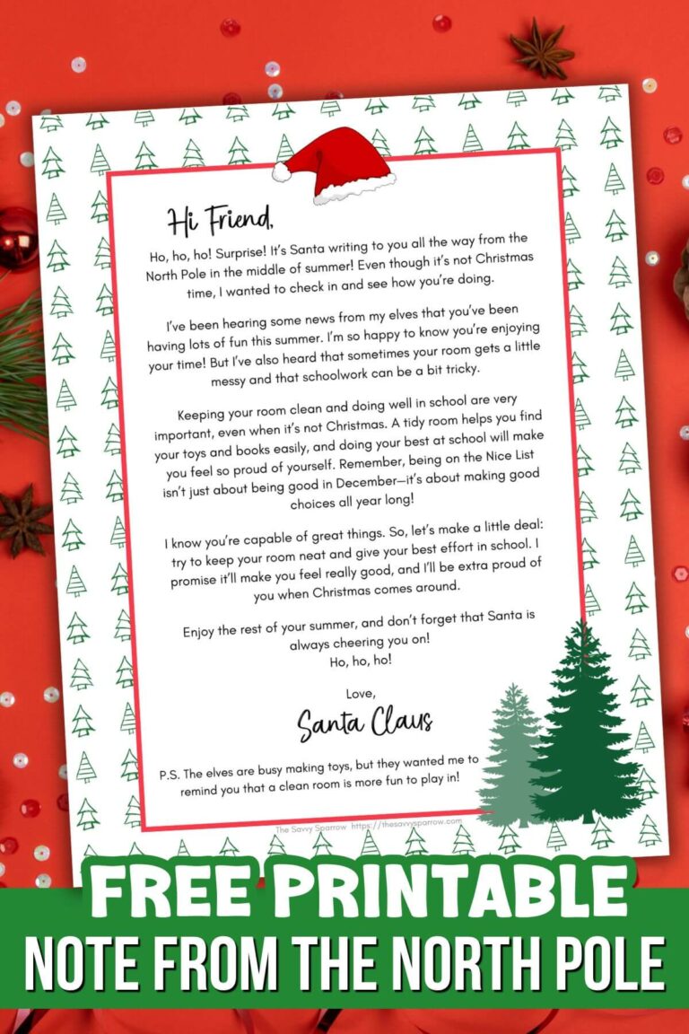 Free Printable Letters from Santa - 5 Designs to Print Now!