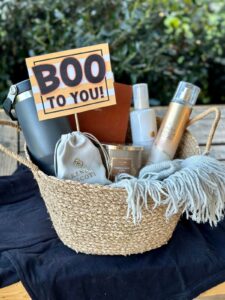 Boo Basket Ideas and Free Printable Gift Tags - The Savvy Sparrow