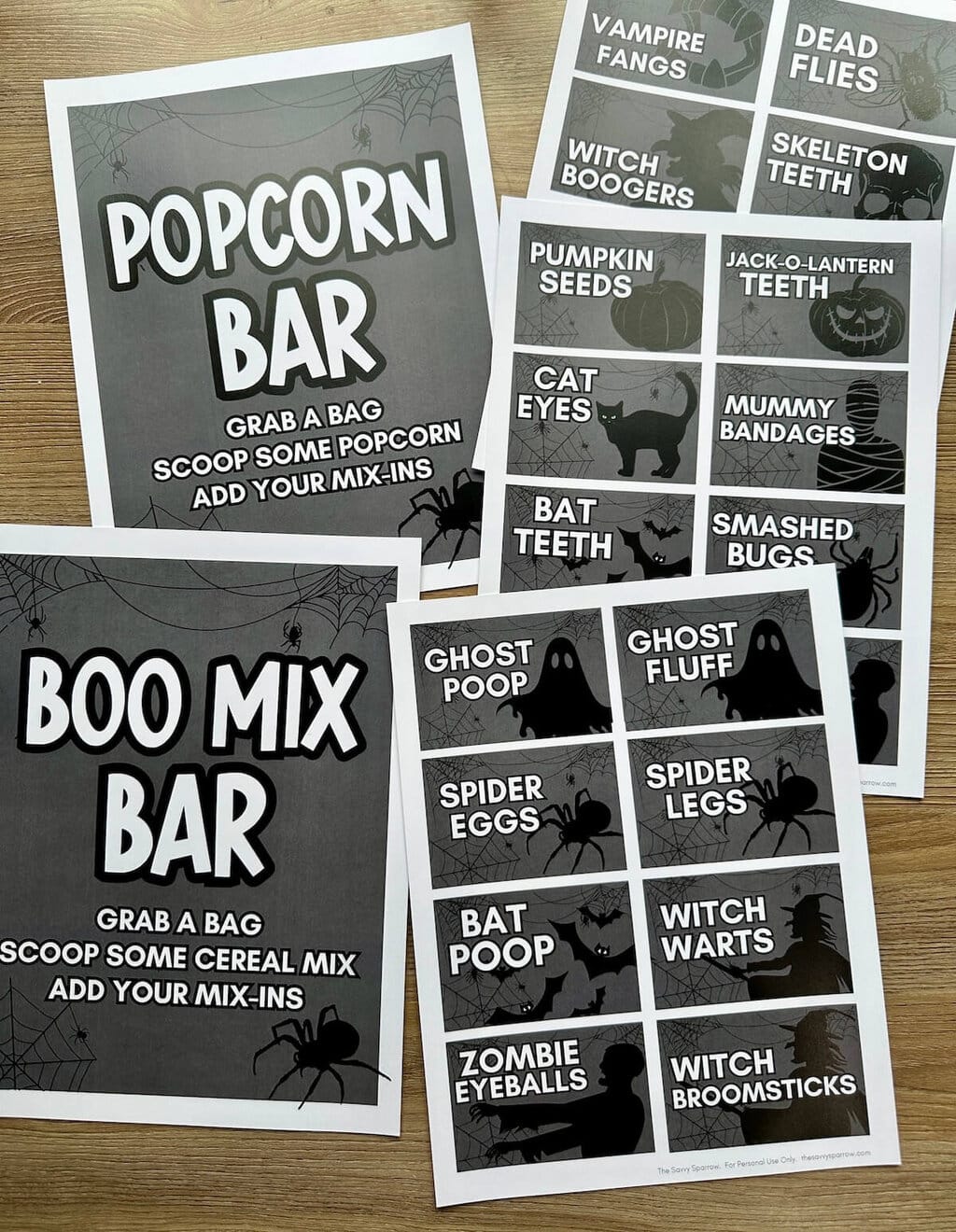 Halloween Popcorn Bar - A Fun Food Bar Idea for Your Party!
