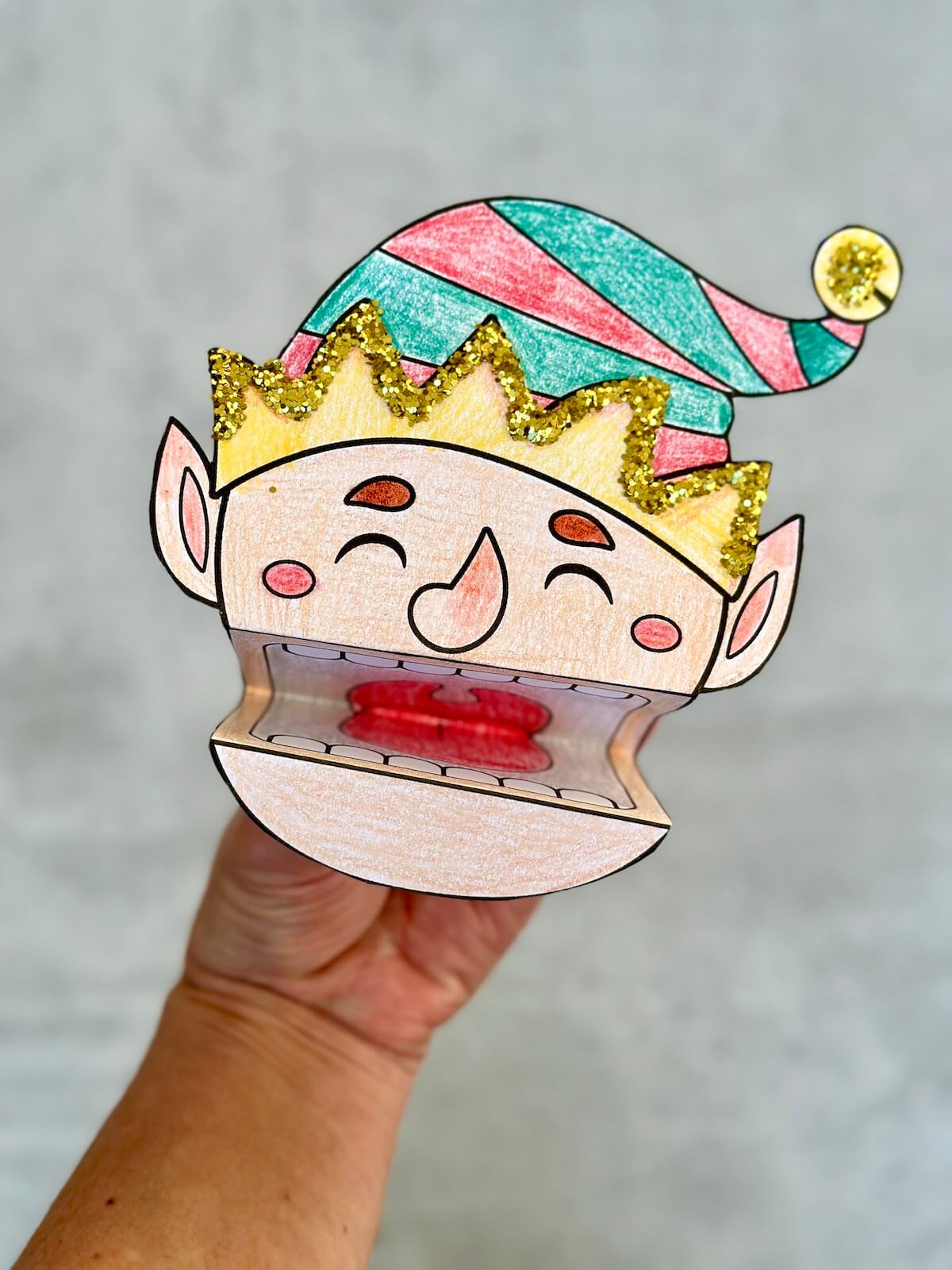 Christmas Hand Puppets - Free Printable Christmas Craft for Kids - The ...