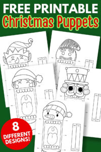 Christmas Hand Puppets - Free Printable Christmas Craft for Kids - The ...
